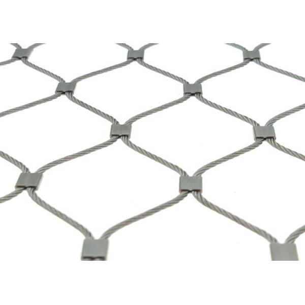 Quality Flexible Inox Stainless Steel Wire Rope Mesh Knotted Ferruled for sale
