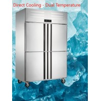 Quality 1300L Commercial Kitchen Freezer Dual Temperature Refrigerator Freezer Rustproof for sale
