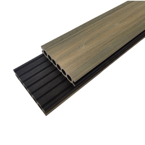 Quality UV Resistant Co Extruded Wood Plastic Composite External Decoration Decking for sale