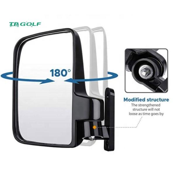 Quality Vibration Resistant Golf Cart Side Mirrors for sale