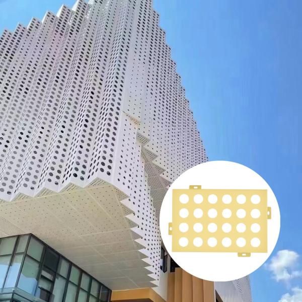 Quality Customized Perforated Aluminum Veneer Panel For Modern Wall Decoration for sale