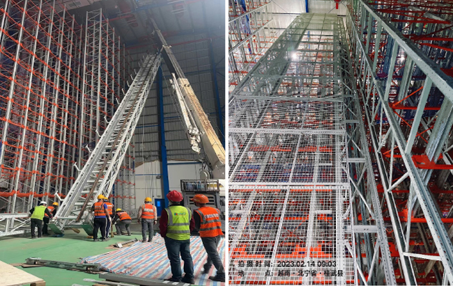 Four-Way Shuttle Pallet ASRS Room Temperature Warehouse Automatic Storage and Retrieval System Radio Shuttle Racking
