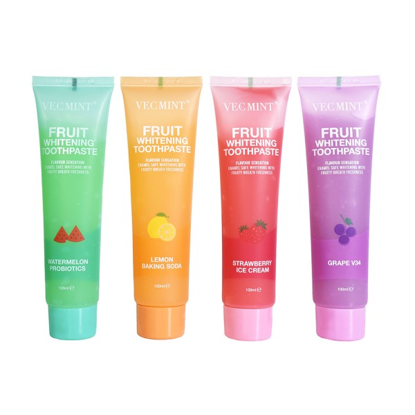 Quality Strawberry or Apple Mint Fluoride Toothpaste with Whitening Effects for sale