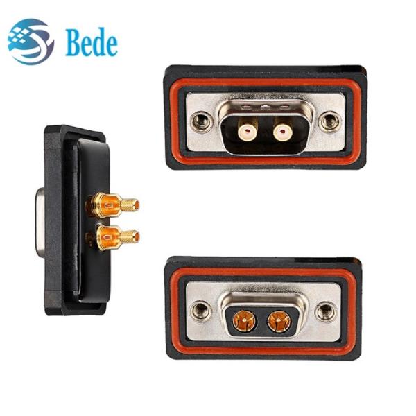 Quality Male And Female DB 2w2 Solder Cup Coaxial Power Connector Waterproof IP 68 for sale