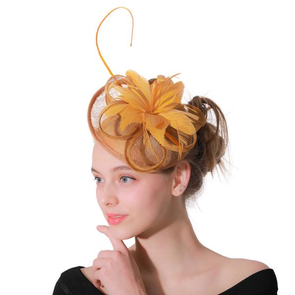 Quality 10*20 cm Party Decoration Sinamay Feather Fascinator with Quick Express Shipping for sale