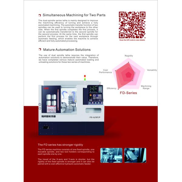 Quality 5 Axis Energy Saving Cnc Turning Lathe Machine Twin Spindle Lathe for sale