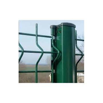 Quality 3D Curvy hot dipped PVC coated welded wire mesh fence triangle 3D fence for sale