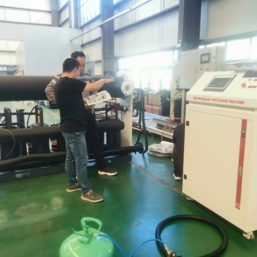 Quality R134a R404A Freon Charging Machine Dual Charging System Filling Machine for sale