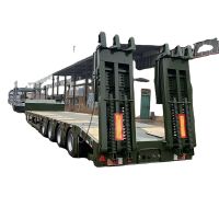 Quality Semi-Trailer 4 Axles 50 Ton 55 Ton 18 Meter Long Lowbed Chassis Trailer for for sale