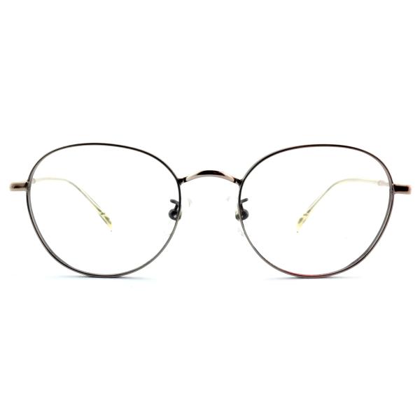 Quality FM2571 Stainless Optical Eyeglasses Frames , Unisex Full Rim Round Frame for sale