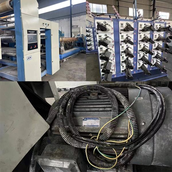 Quality 1.8M Second Hand Extrusion Machine 110kw Double Core Filter Flat Yarn Stretching for sale
