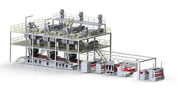 Quality 300m/Min SSS Spunbond Non Woven Production Line for sale