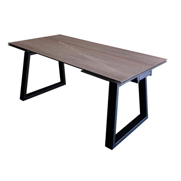 Quality HPL Laminated Modern Extension Dining Table Eco Friendly Scratch Proof for sale
