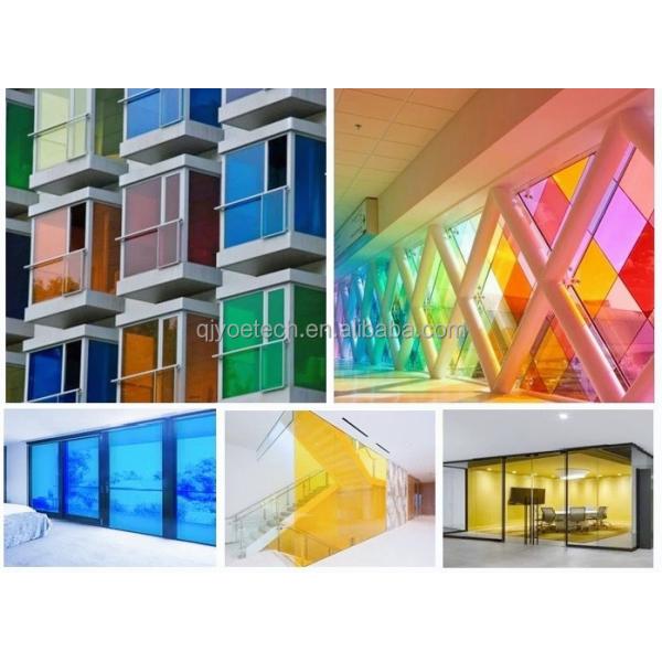 Quality Yellow PVB Laminated Glass for Solid Structure Building Construction Kitchen for sale
