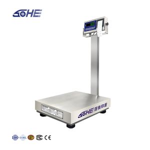 Quality Stainless Steel Square Pole Printing Industrial Platform Scale 60cm*80cm for sale