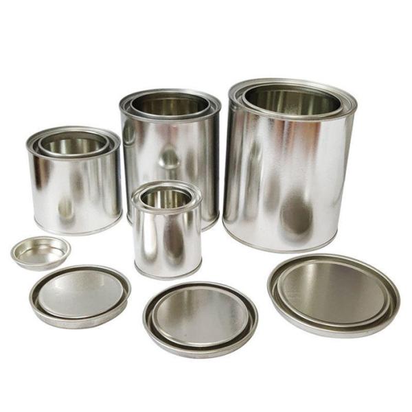 Quality 150ml Empty Round Metal Paint Tin Cans With Lid for Paint and Candles Packaging for sale