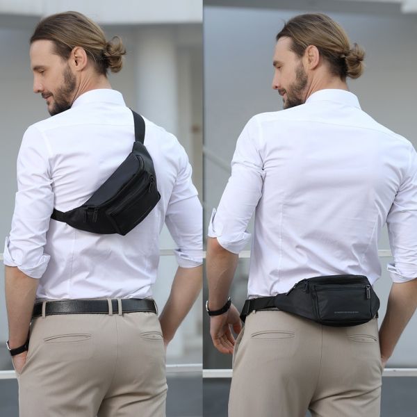 Quality Customized Logo Multi Function Waterproof Waist Bag Against Theft for sale