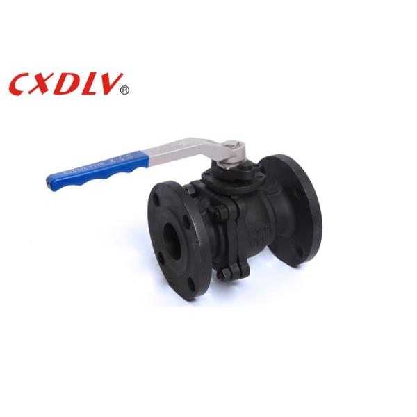 Quality DIN PN16 WCB Flanged Ball Valve 2PC Stainless Steel for sale