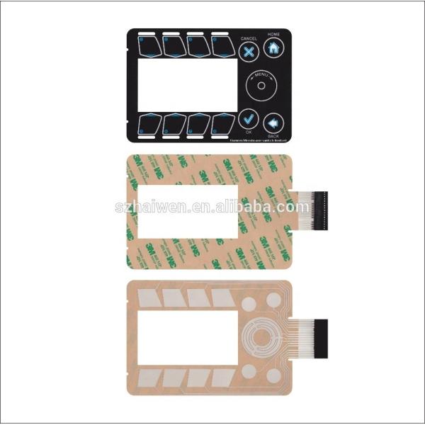 Quality SGS PET Membrane Switch Silk Screen Printing Rubber Membrane Keypad for sale