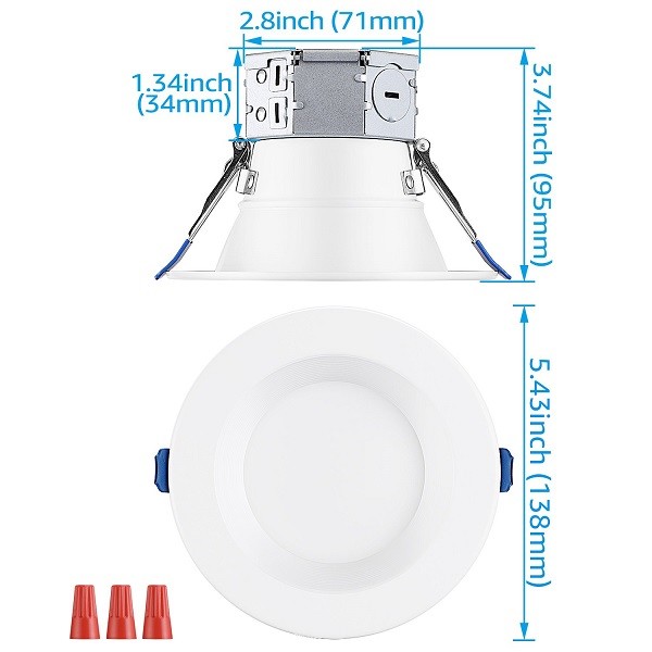 Quality Ceiling Anti Glare White LED Flush Mount Light 4 Inch 3000k 10w Canless for sale