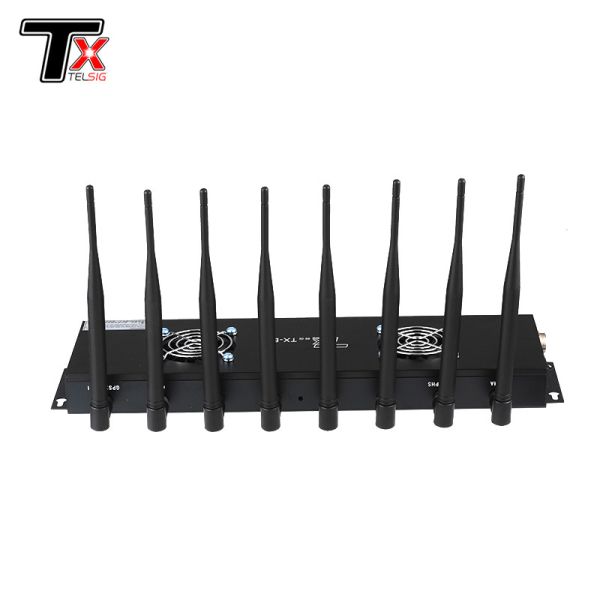 Quality 8 Way Desktop WiFi Signal Jammer Radius 5-40 Meter For Courts for sale