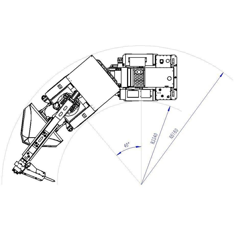 Diesel Power Hydraulic Underground Mining Scaler Tunnel Loose Rock Scaler Scaling Rig