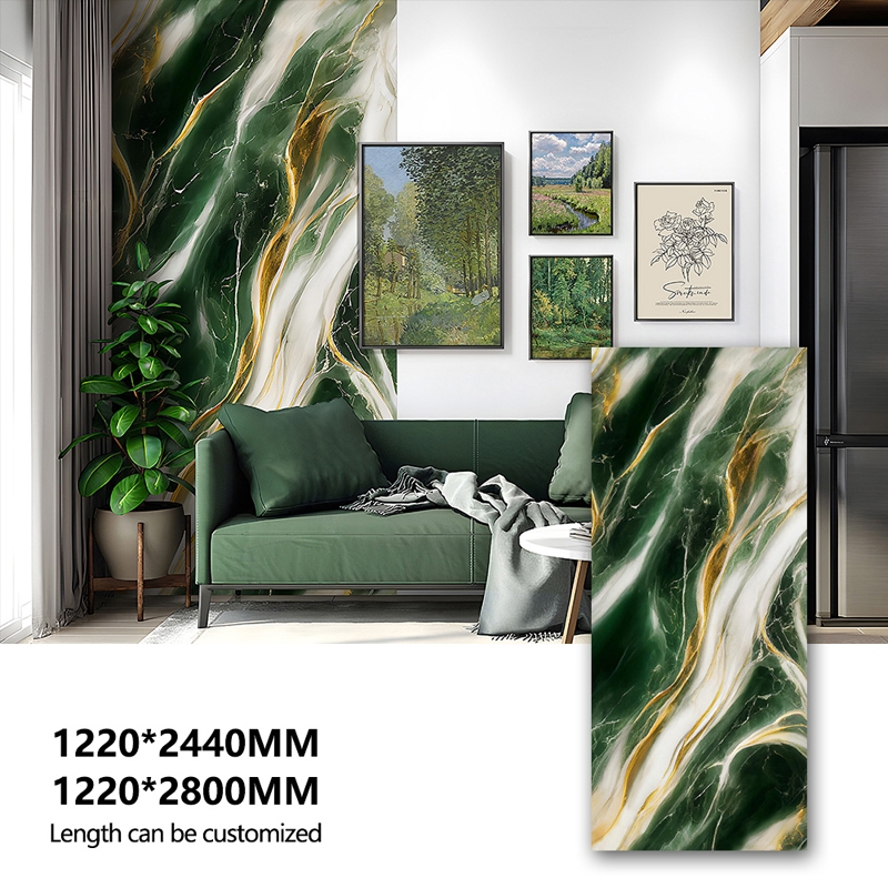 Quality Easy Installation Stone Pattern Pvc Uv Marble Flexible Sheet Plastic Wall Panel for sale