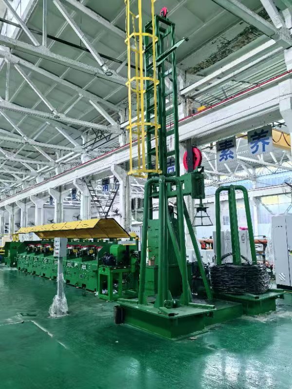 Quality Dual-station Overhead Upper-pulling Pay-off Machine with Wire Storage Device and for sale