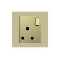 Quality British Standard BS Electrical Power Socket Grey Color Panel 15A For Hotel for sale