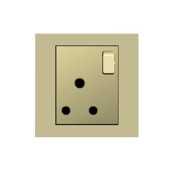 Quality British Standard BS Electrical Power Socket Grey Color Panel 15A For Hotel for sale