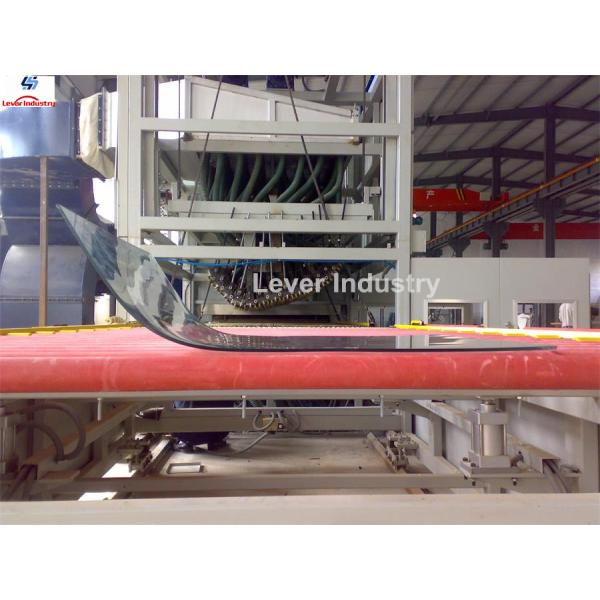 Quality J Shape Bending Glass Tempering Furnace for refrigerator glass, freezer glass for sale