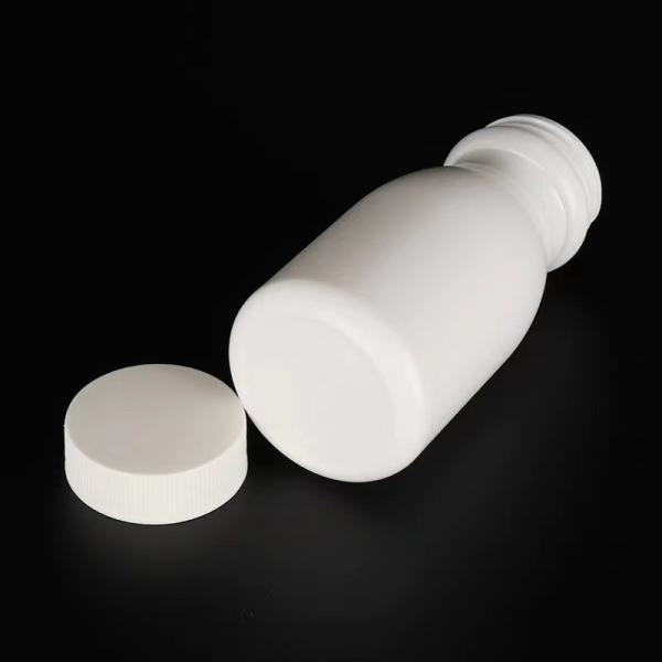 Quality Empty Wide Mouth 100ml 150ml White Plastic PE Pharmaceutical Pill Capsule Container Medicine Vitamin medicine bottle for sale