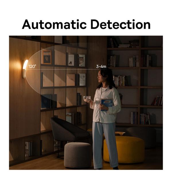 Quality ABS Magnetic Body Induction Night Light PC USB Led Motion Night Light for sale
