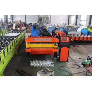 Quality Plc Control 0.3mm Double Layer Roll Forming Machine For Metal Steel Roof for sale