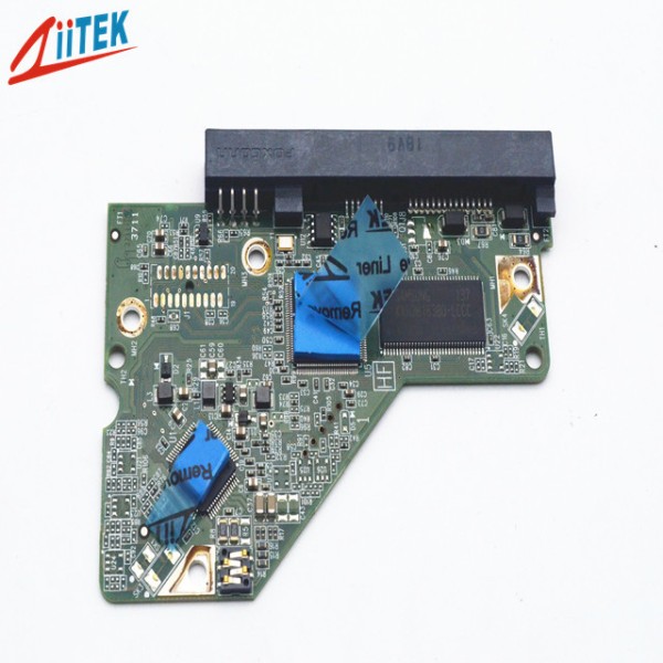 Quality Conductive Thermal gap filler For LED street lamp 4 W/M-K blue thermal conductive pad TIF100-40-12E with 35 shore00 for sale