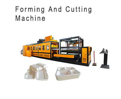 High Speed Muliti-function ps foam plate bento customize takeaway 4 compartment fast food tableware box with lid making machine