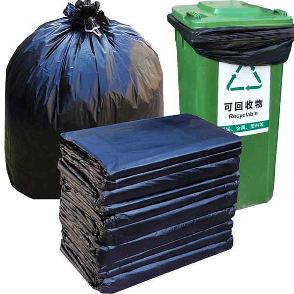 Quality Custom Size Individually Folded HDPE Plastic Cleaning Contractor Packaging Trash for sale