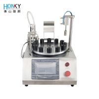 Quality 2400 BPH Cosmetic Ampoule Filling Machine with Ceramic Pump and Desktop Design for sale