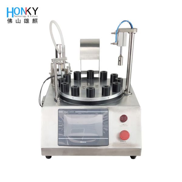 Quality 2400 BPH Cosmetic Ampoule Filling Machine with Ceramic Pump and Desktop Design for sale