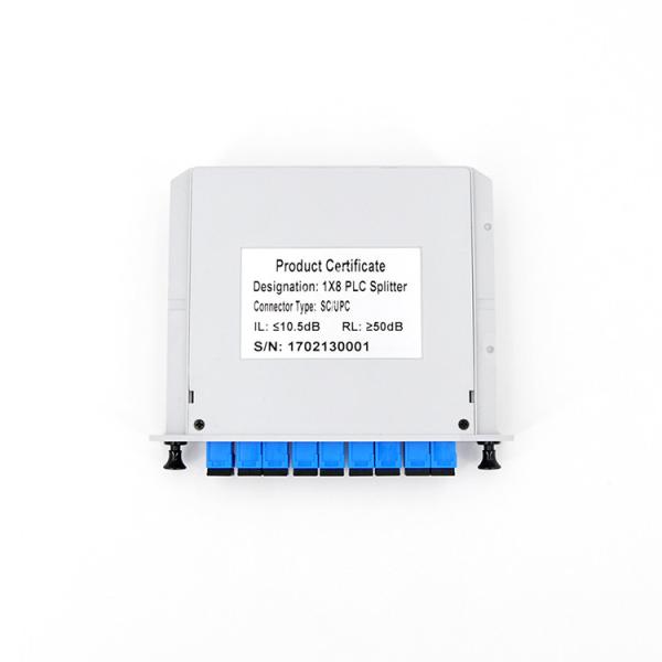 Quality Cassette Card Gpon 1x8 Optical Splitter UPC Connector Low PDL for sale
