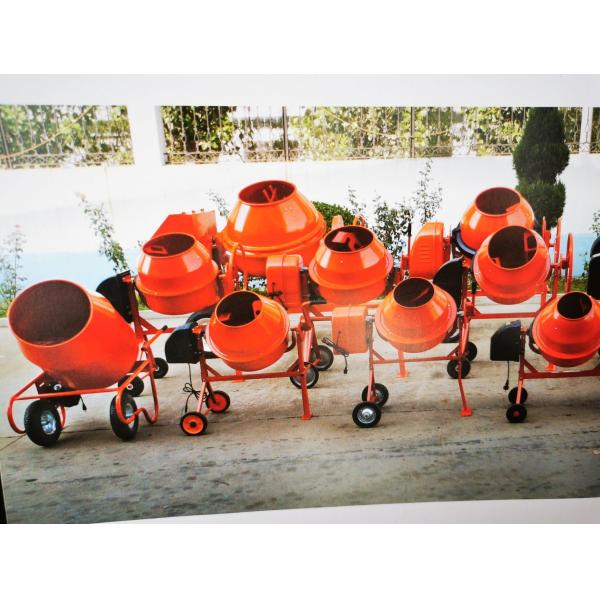 Quality CE Certification 150l Cement Mixer Orange Electric Cement Mixer for sale
