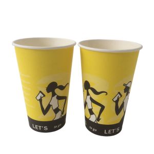 Quality 16 Oz Aqueous Coating Compostable Cold Cup Lightweight And Eco Friendly for sale