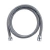 china Silver Black Ultra-Flexible PVC Shower Hose with Custom Length and Brass Inserts