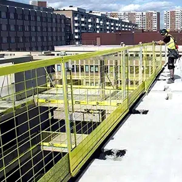 Quality Steel-framed Edge Protection Barrier with Reinforced Corner Joints for sale