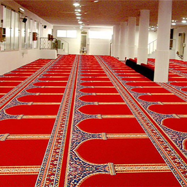 Quality Mosque Prayer Carpet 100% Acrylic Hand Tufted Solution Dyed Islamic Floor Covering for sale