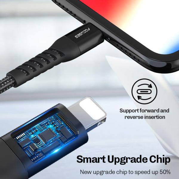 Quality MFI 6Ft Type C To Lightning Cable Nylon Braded For Apple IPhone IPad MacBook for sale