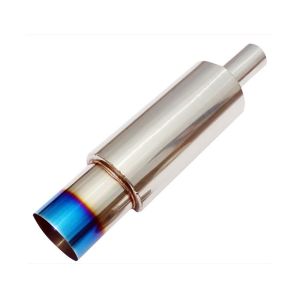 Quality 370mm 2" Inlet 3" Outlet 304 Stainless Steel Exhaust Muffler for sale