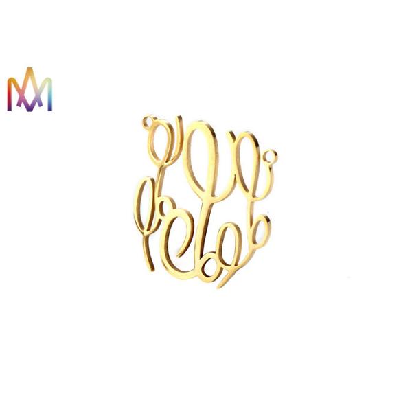 Quality Baroque Style A-Z Alphabet Hollow SS DIY Metal Charms for sale