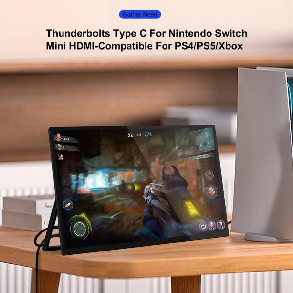 Quality 18.5 Portable Gaming Monitor with Full HD IPS HDR Panel 300nit Display 72% NTSC for sale