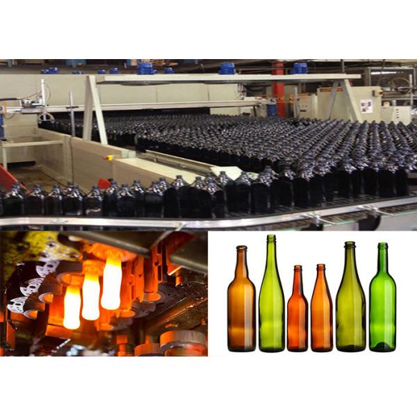 Quality Latest Design Glass Bottle Production Line Amber Green Clear Container Glass for sale